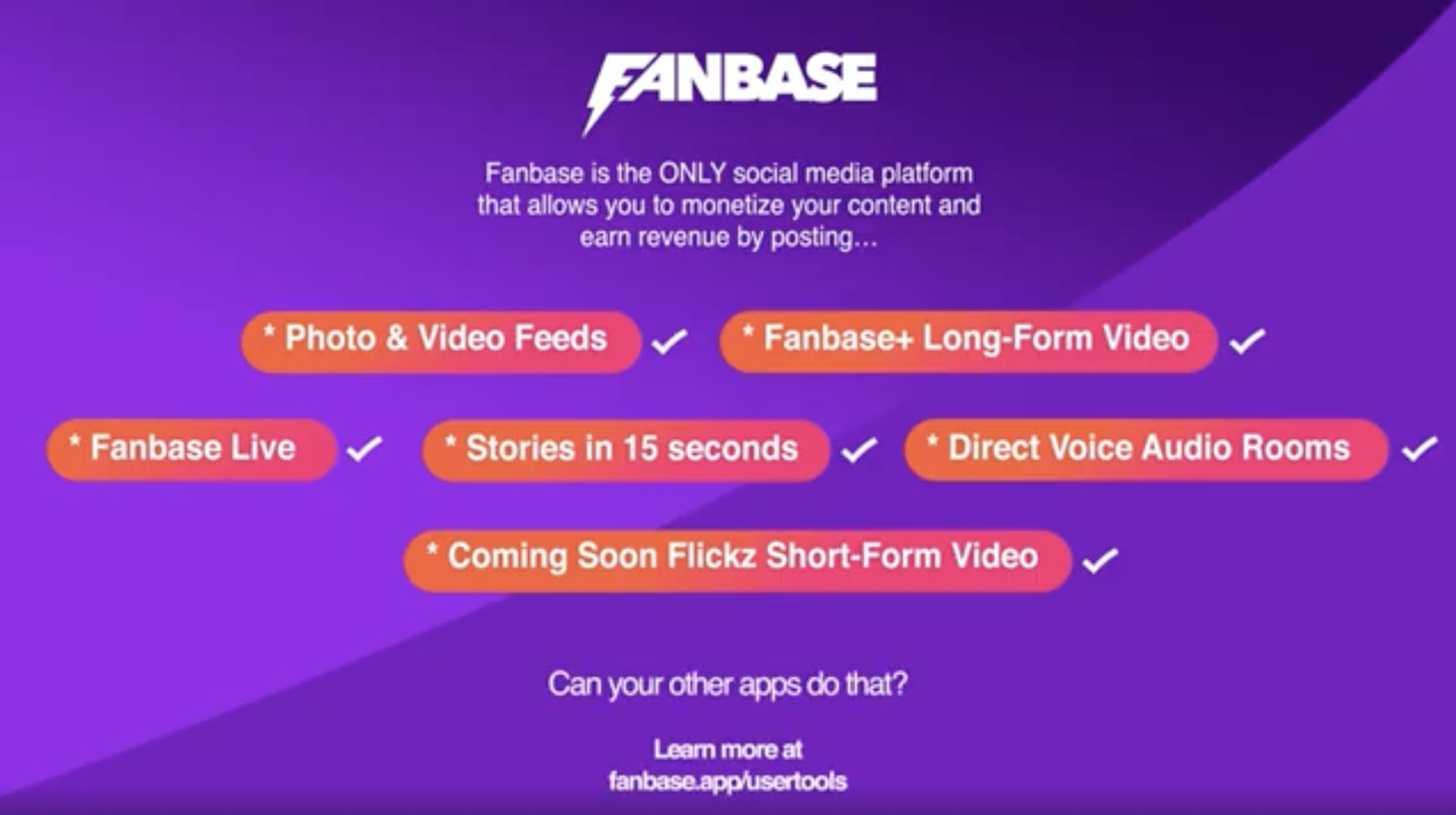 Can Your Other App Do That? Fanbase - Fanbase Learning Center